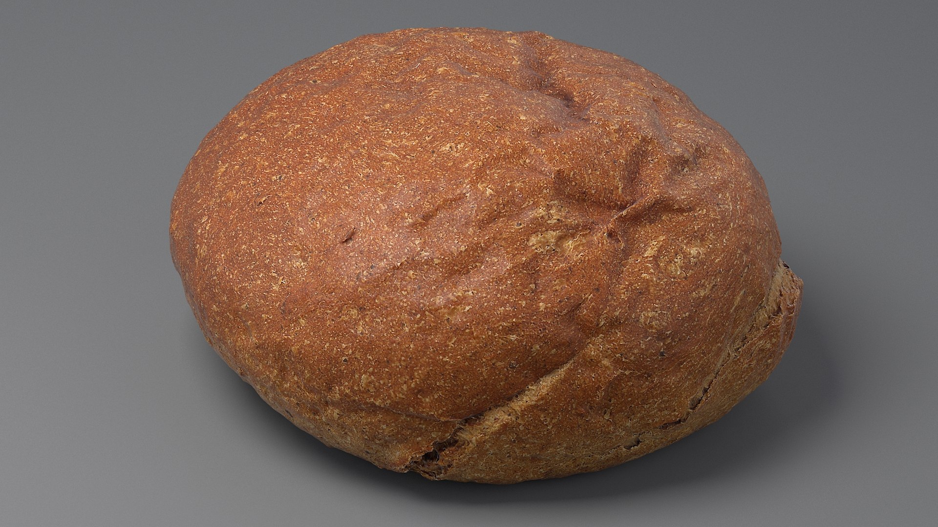 Realistic Round Black Bread 3D model - TurboSquid 1783475