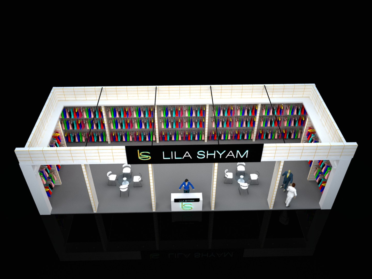 One side open stand 3D model - TurboSquid 1990459