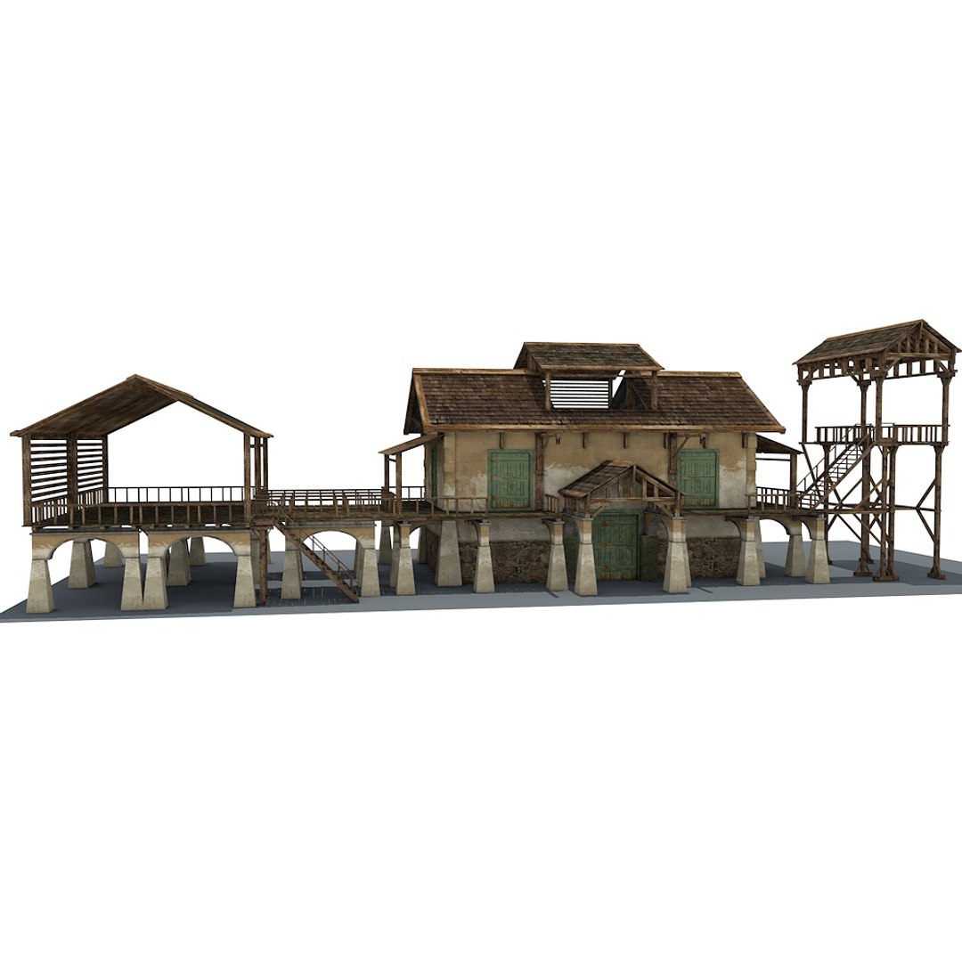 3d Model Farm Building 8
