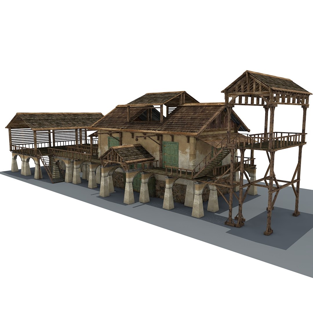 3d Model Farm Building 8
