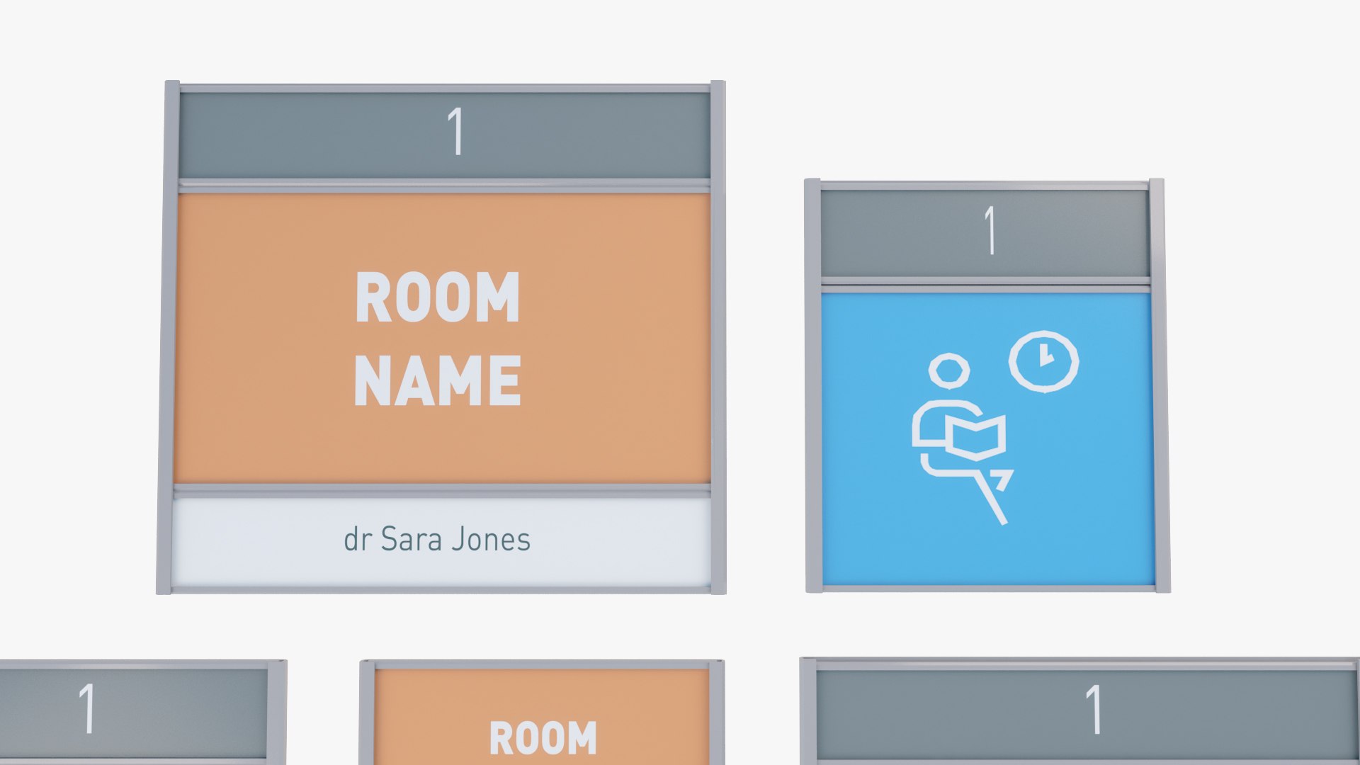 Wayfinding System Door Labels 3D Model - TurboSquid 2167098