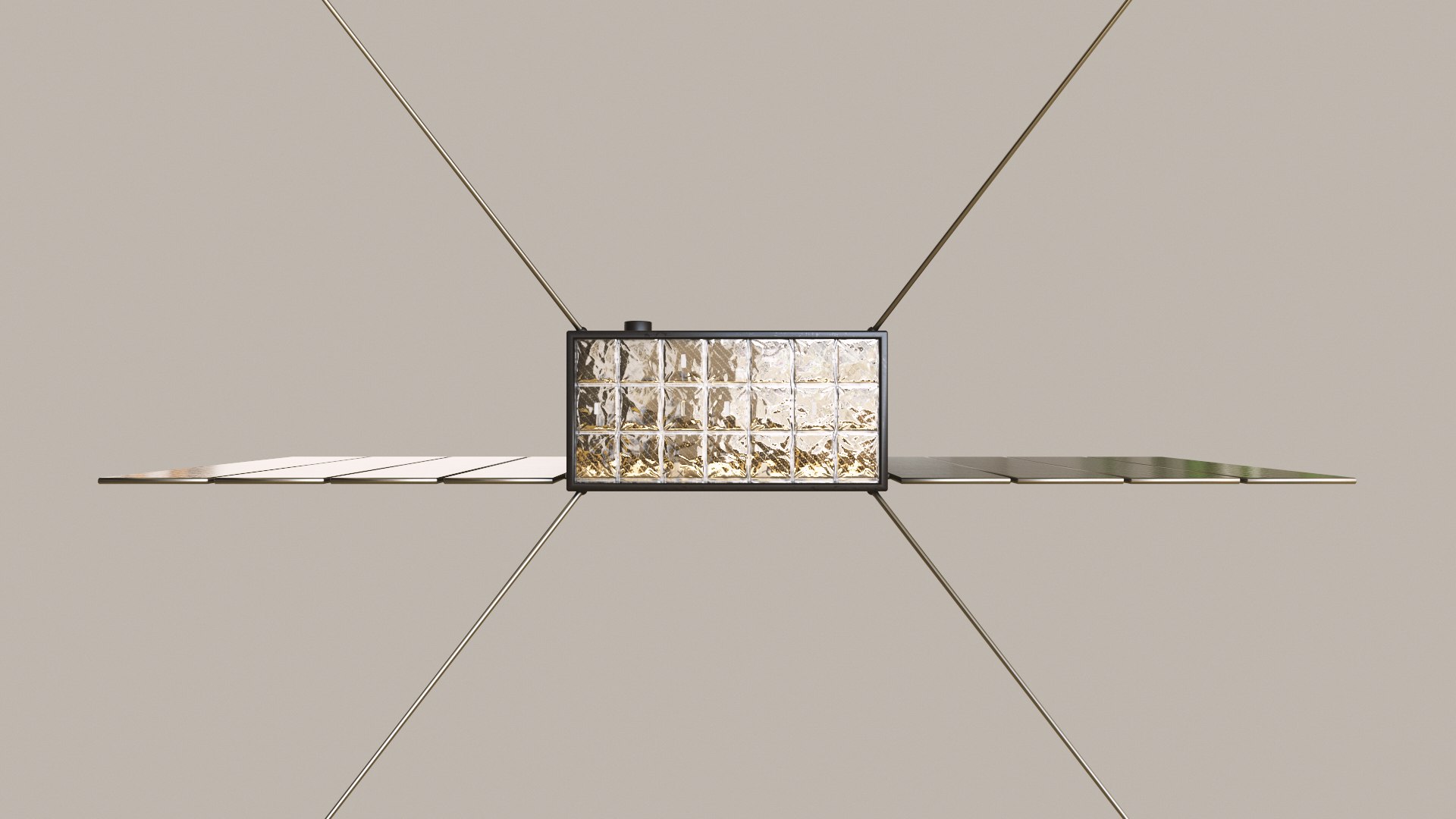 3D Cube Satellite model - TurboSquid 1916374