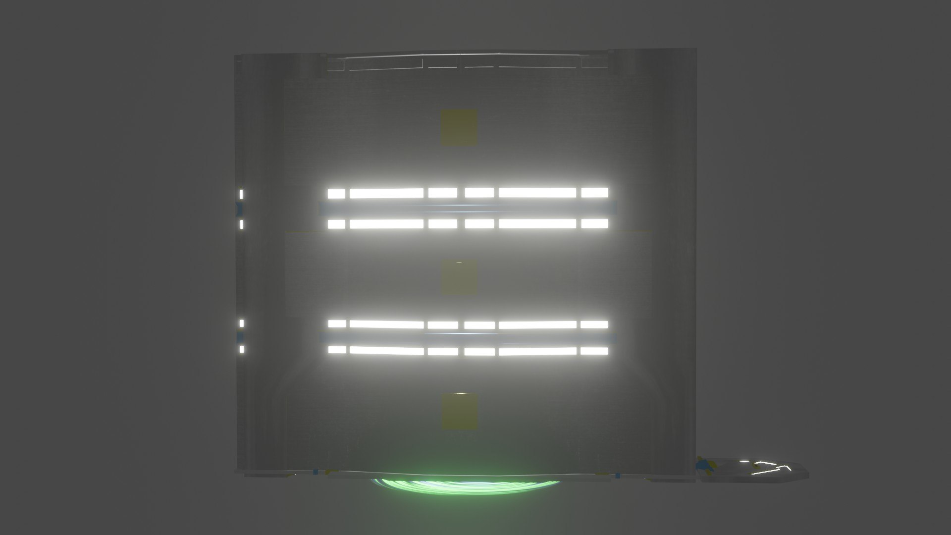 3D Space Room With Portal Gate Model - TurboSquid 2112714