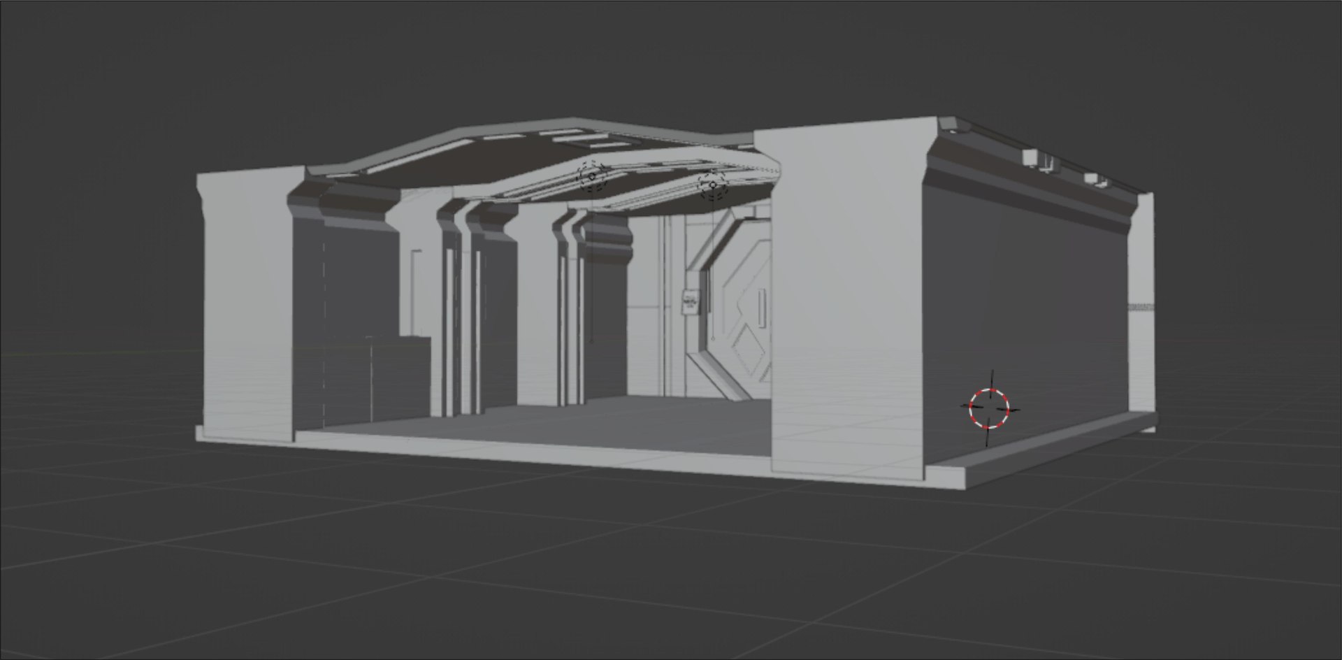 3D Space Room With Portal Gate Model - TurboSquid 2112714