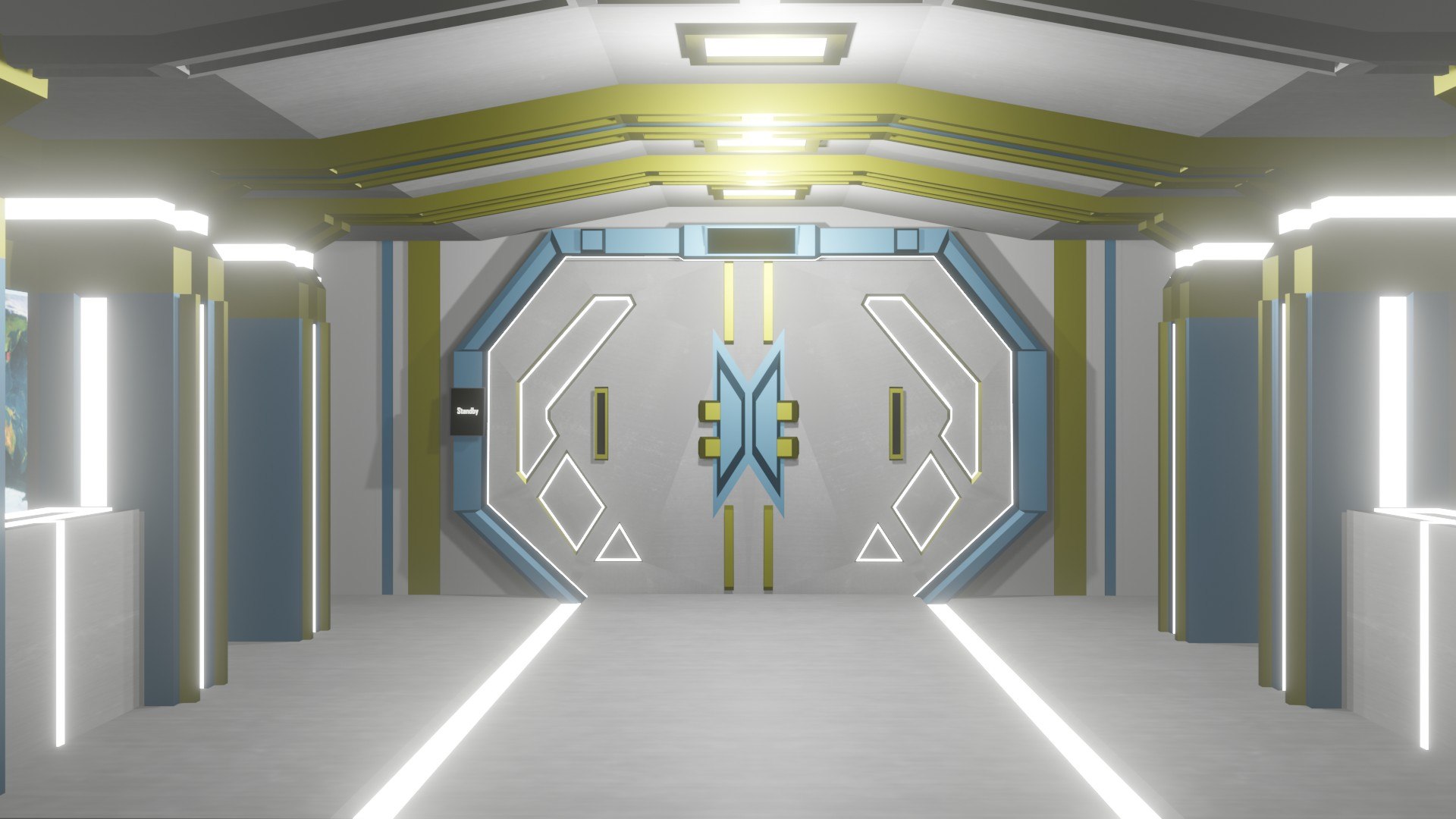 3D Space Room With Portal Gate Model - TurboSquid 2112714