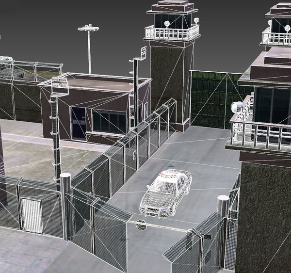 prison jail 3d model