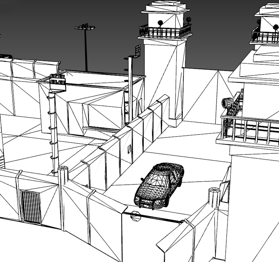 prison jail 3d model