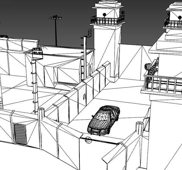 prison jail 3d model