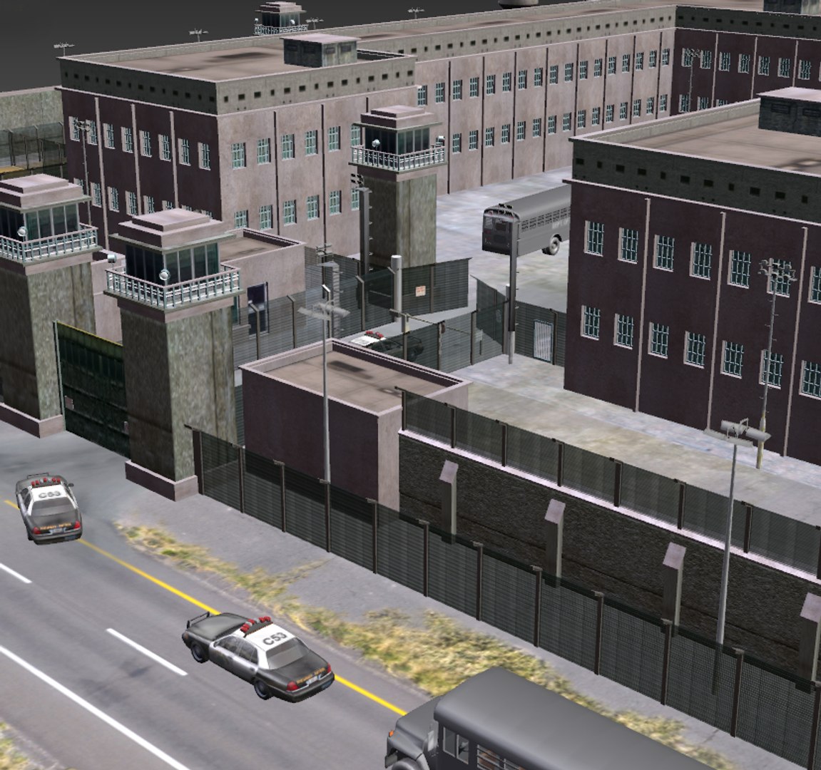 prison jail 3d model