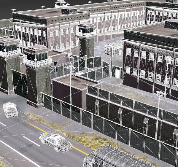 prison jail 3d model
