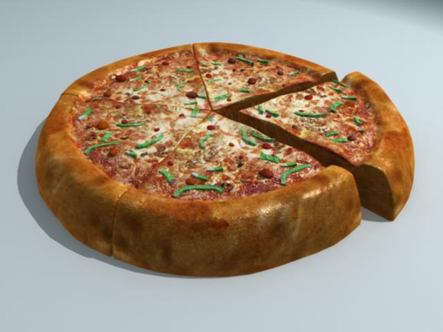 3d pizza model