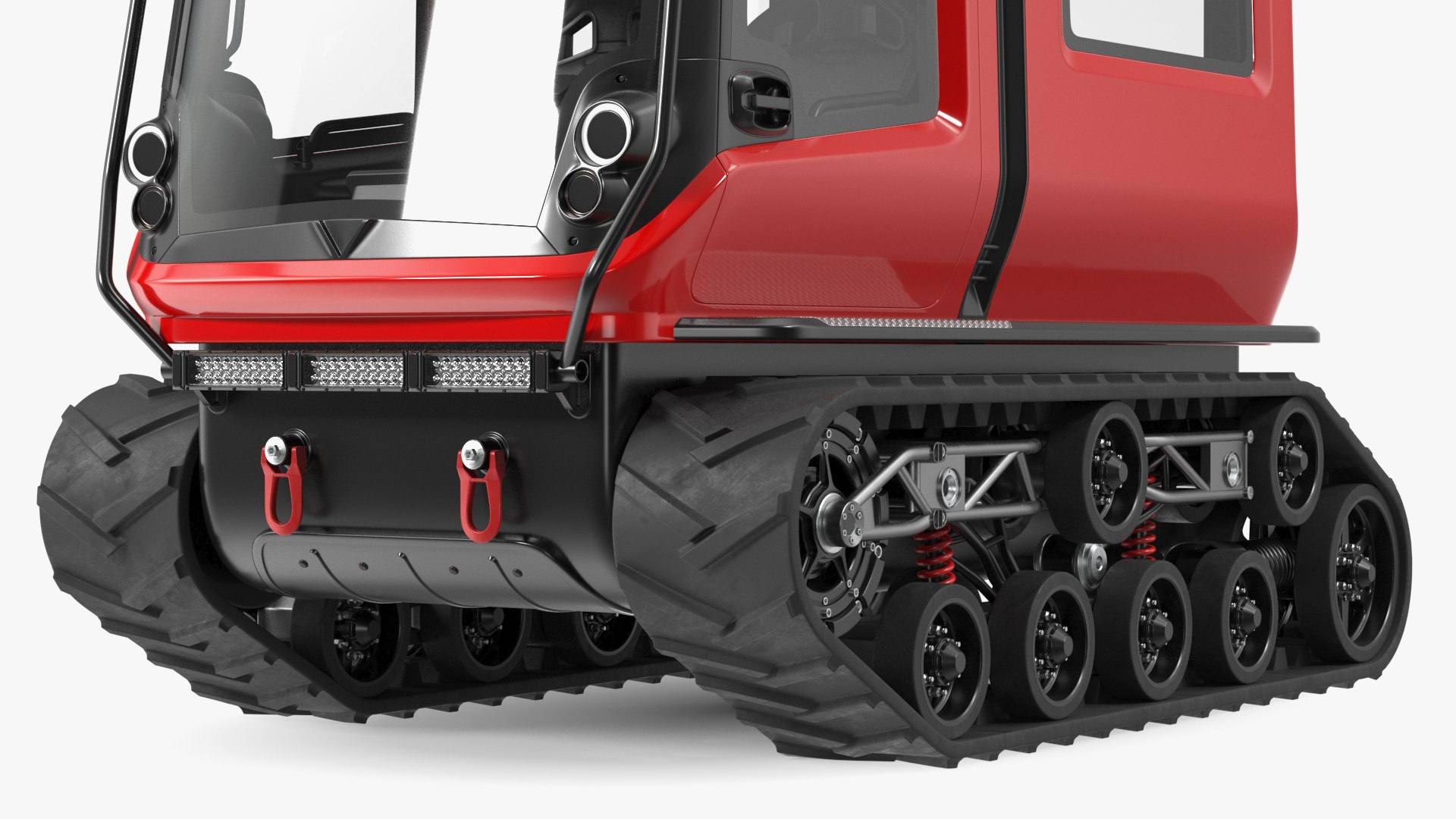 3D Antarctica Exploration Vehicle Red Rigged Model - TurboSquid 2131568