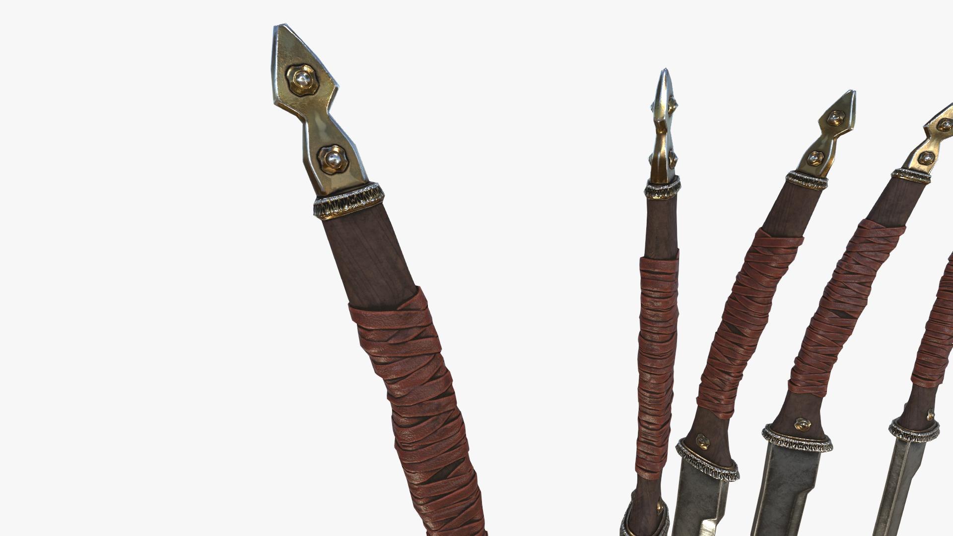 Fantasy Sword RPG Thracian Rhomphaia Dacian Falx Curved Blade Sword ...