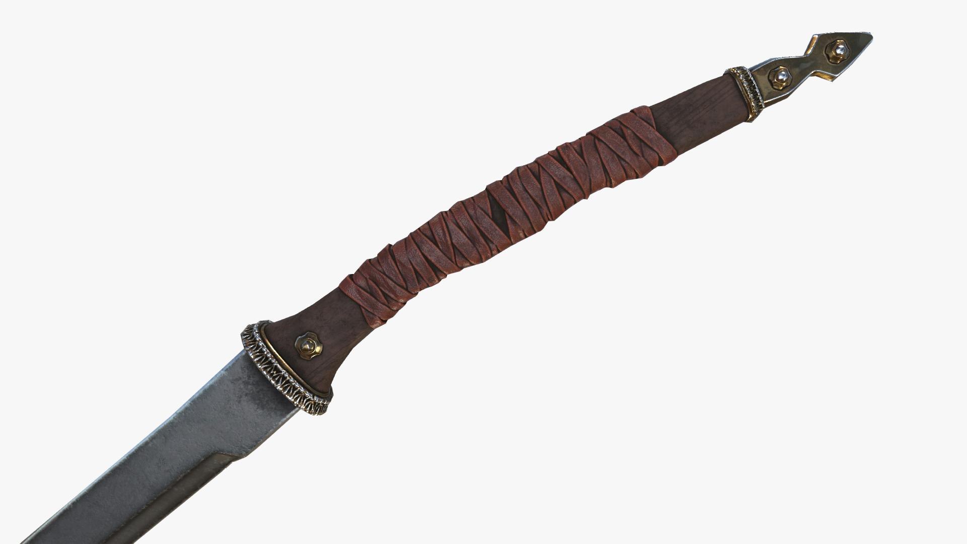 Fantasy Sword RPG Thracian Rhomphaia Dacian Falx Curved Blade Sword ...