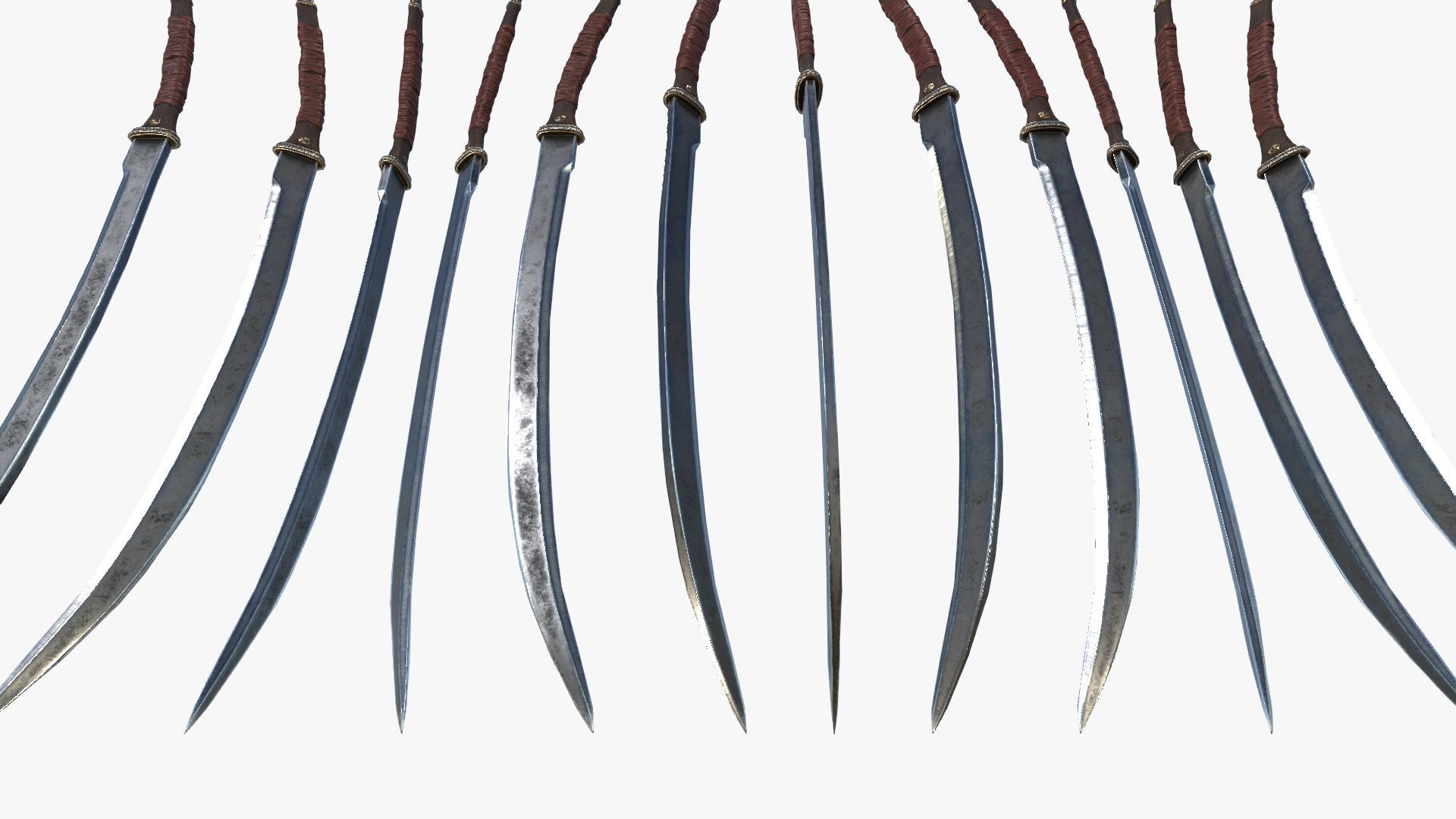 Fantasy Sword RPG Thracian Rhomphaia Dacian Falx Curved Blade Sword ...