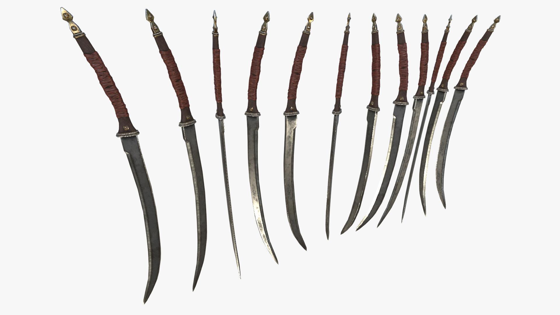 Fantasy Sword RPG Thracian Rhomphaia Dacian Falx Curved Blade Sword ...