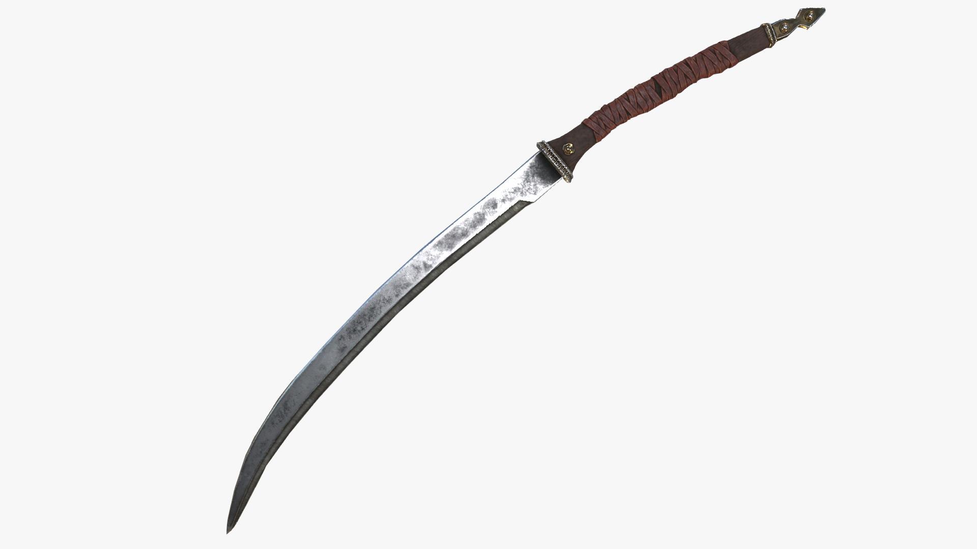 Fantasy Sword RPG Thracian Rhomphaia Dacian Falx Curved Blade Sword ...