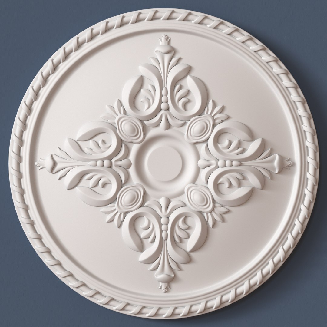 3d Ceiling Medallion Model