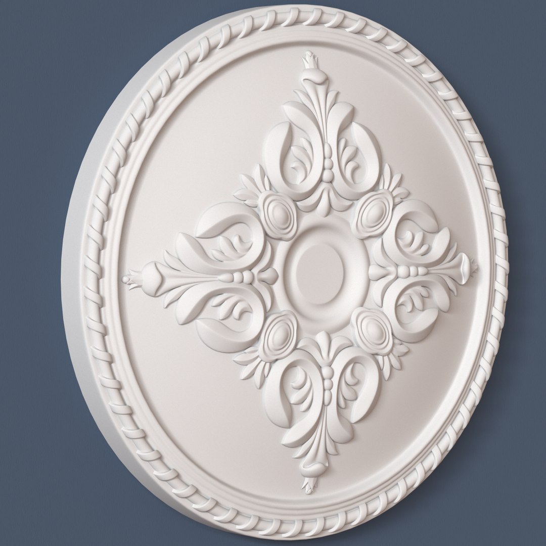 3d Ceiling Medallion Model