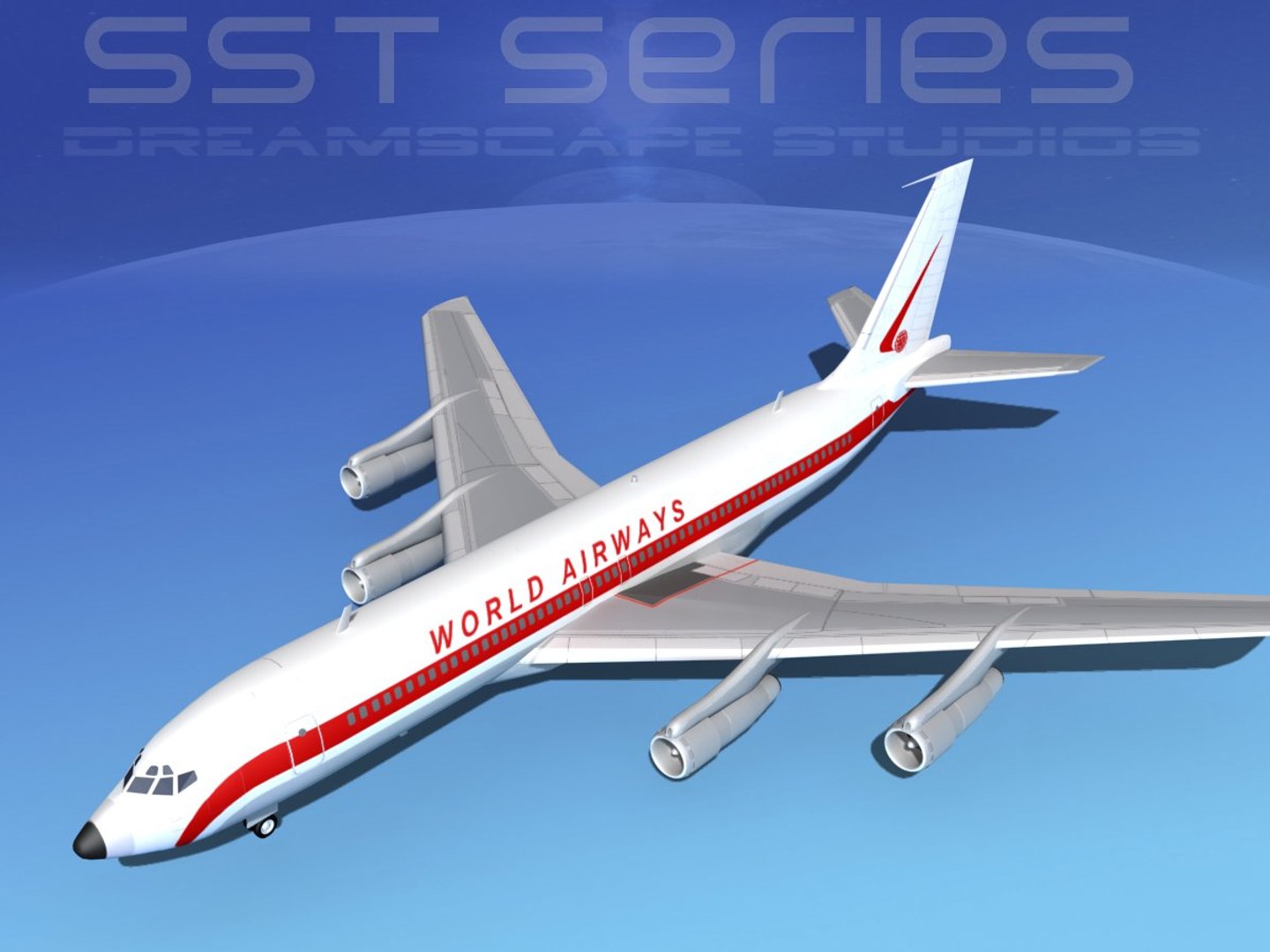 3d 707-320 Boeing 707