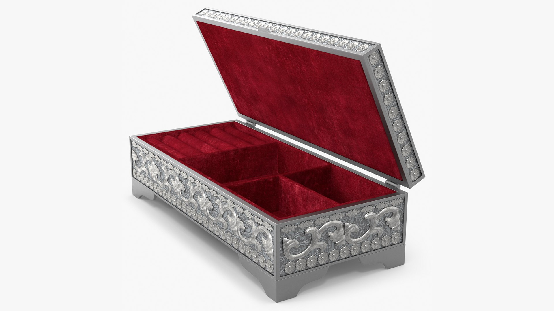 3D Metal Jewelry Box - TurboSquid 2089893