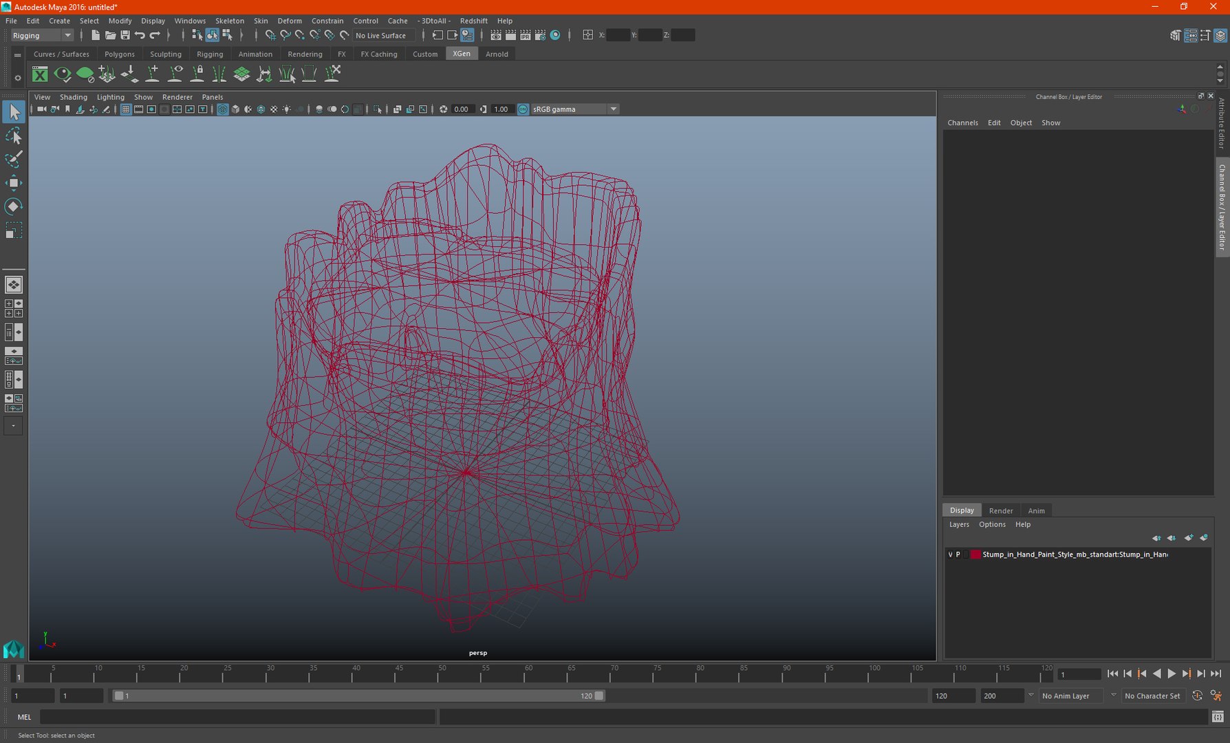 3D Stump in Hand-Paint Style model - TurboSquid 2012421