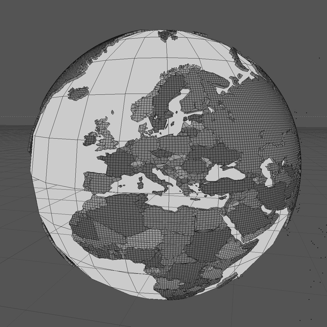 3d model earth countries