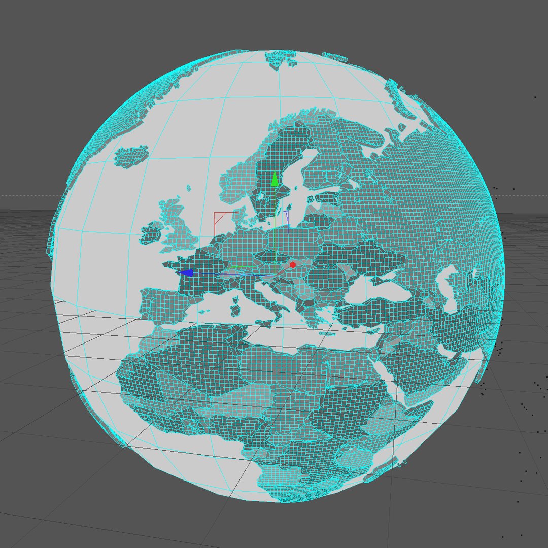 3d model earth countries
