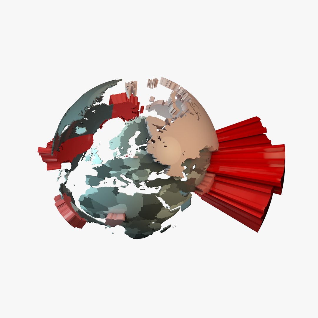 3d model earth countries