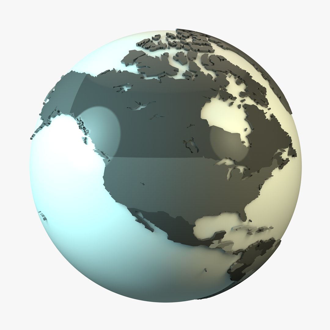 3d model earth countries