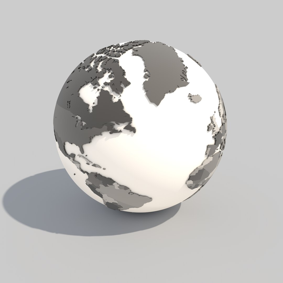 3d model earth countries