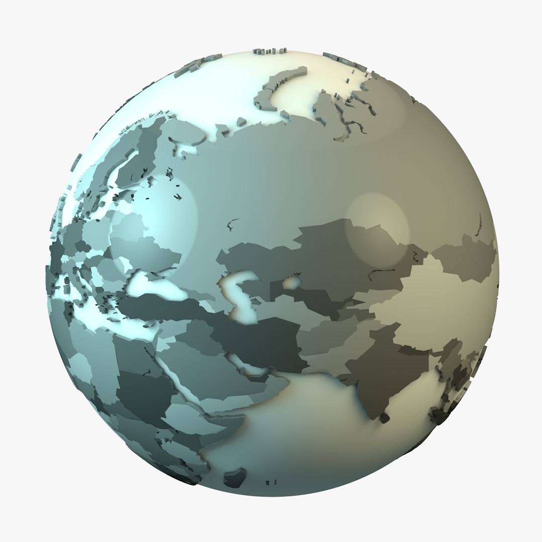 3d model earth countries
