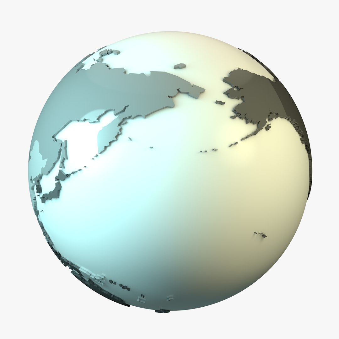 3d model earth countries