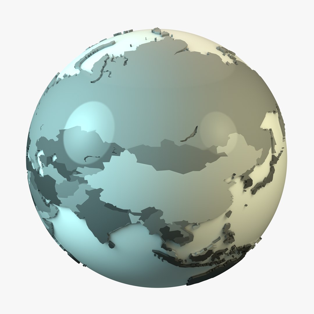 3d model earth countries