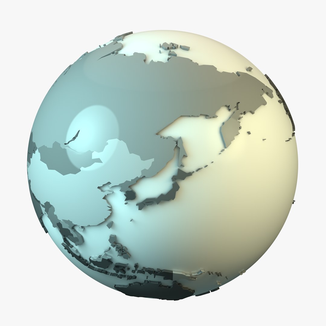 3d model earth countries