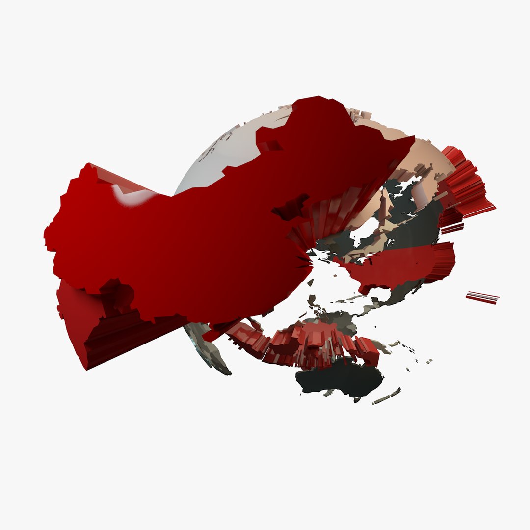 3d model earth countries