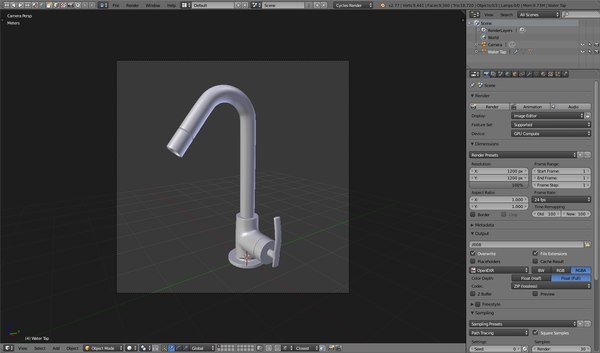 3d water tap 3 model
