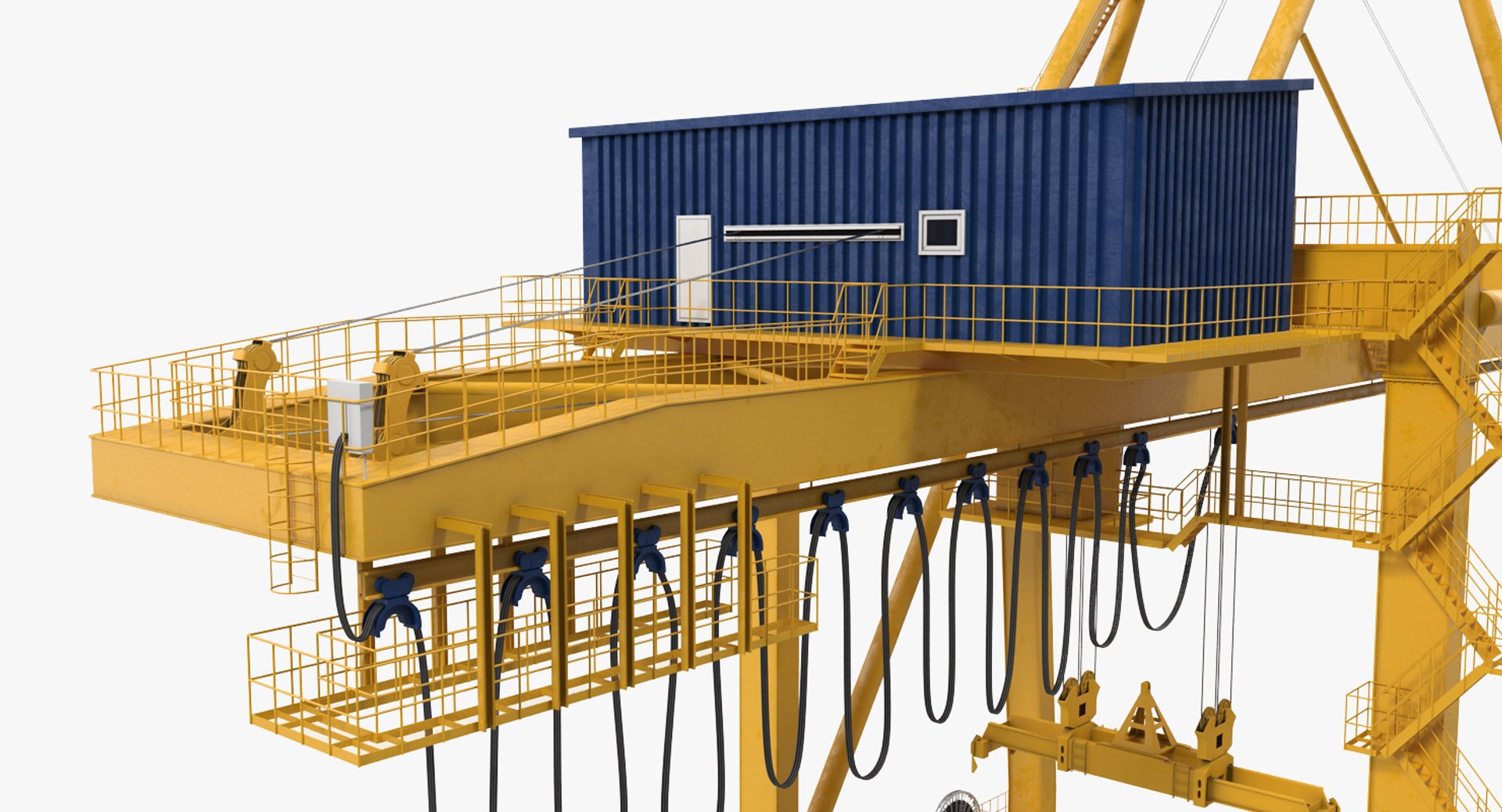 3d quayside container crane model