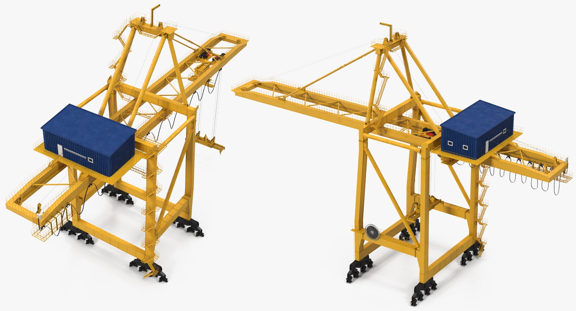 3d quayside container crane model