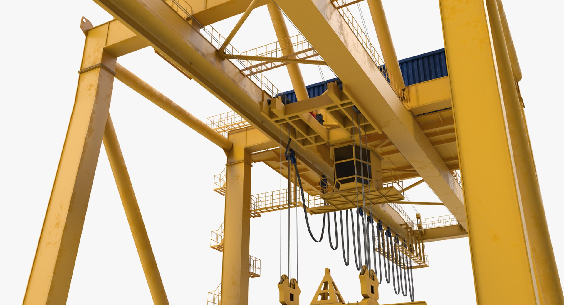 3d quayside container crane model