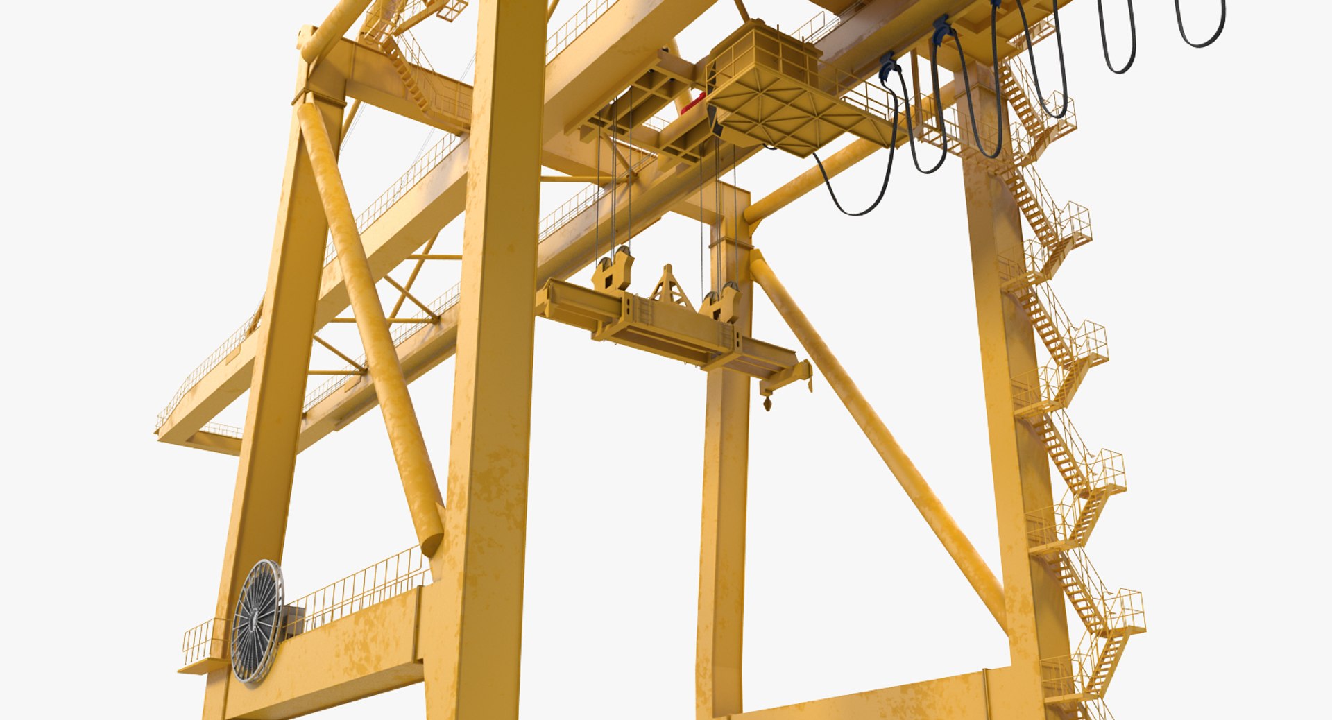 3d quayside container crane model