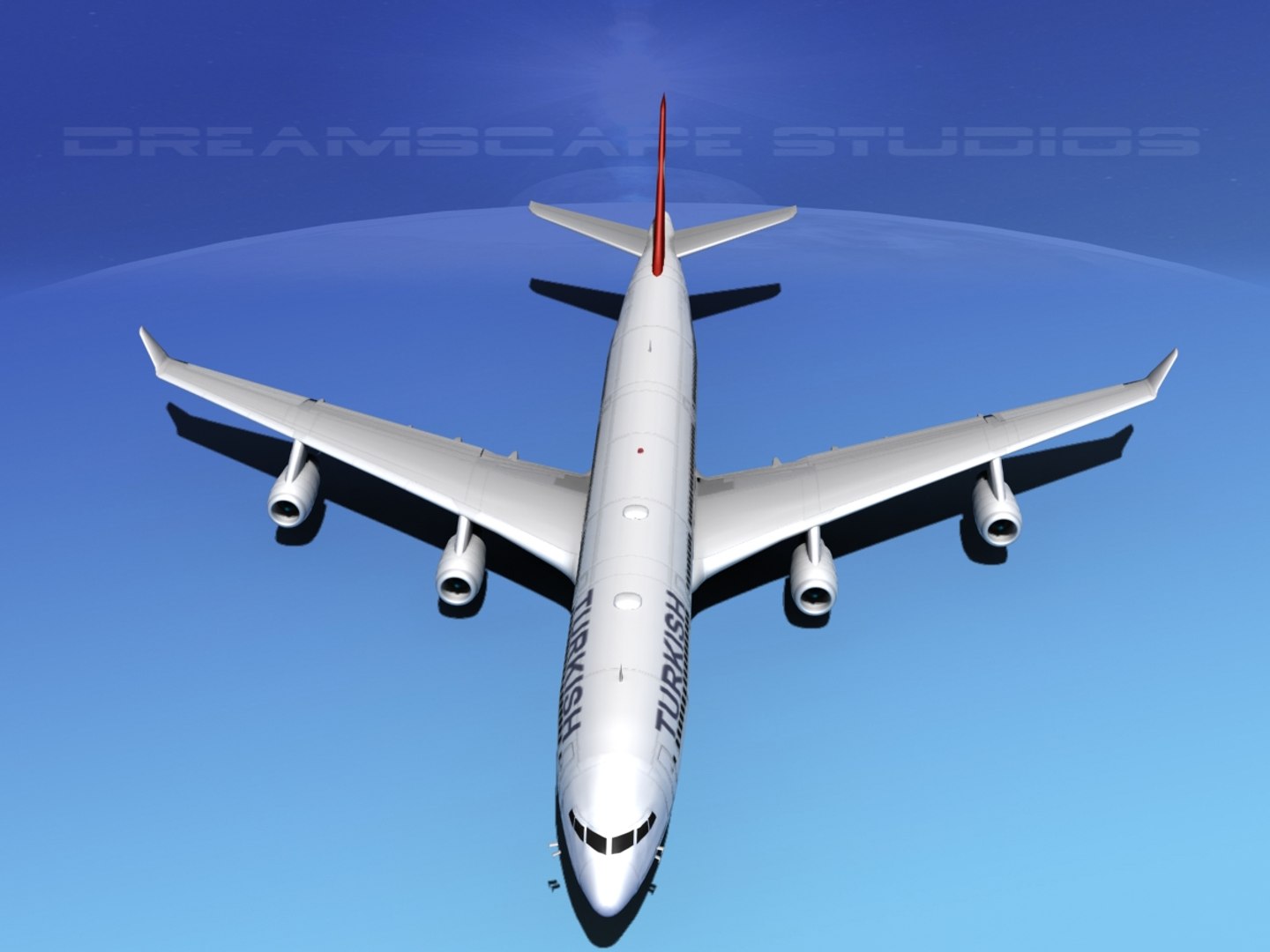 3d Airline A340-600 Airbus A340 Model