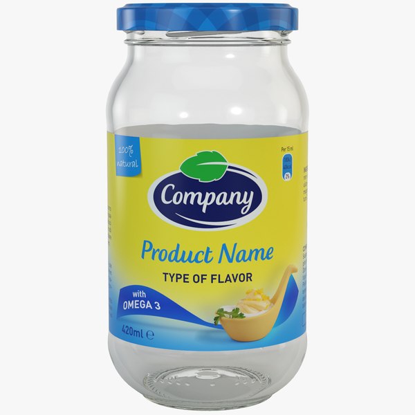 3d packaging jar model