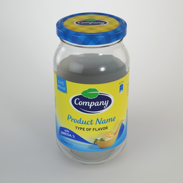 3d packaging jar model