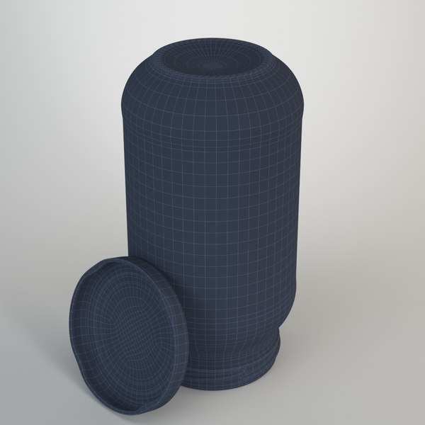 3d packaging jar model