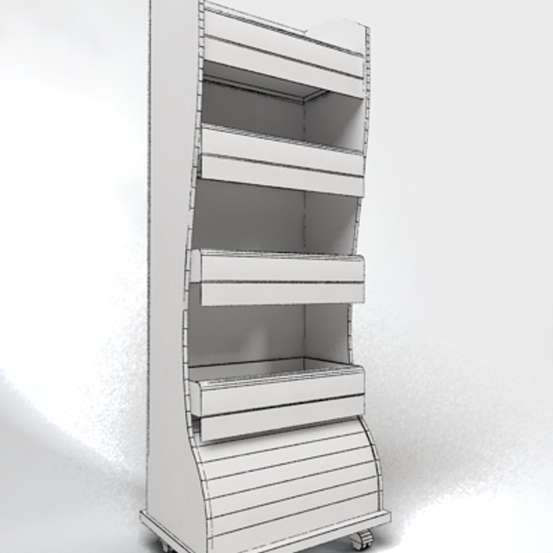 3d Model Cosmetics Display Case