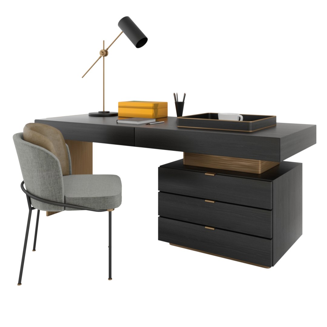 Minotti Carson Desk Model - TurboSquid 1507284