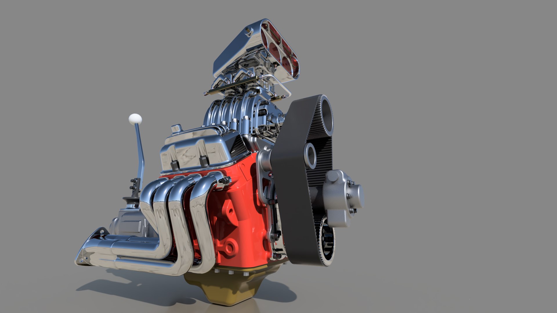 3D Model Cartoon V8 HotRod Highpoly - TurboSquid 1991361