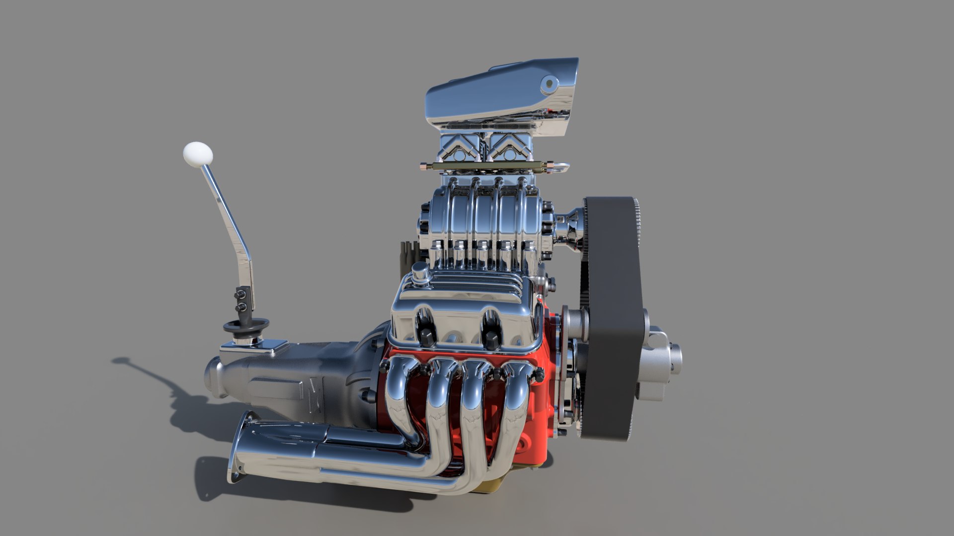 3D Model Cartoon V8 HotRod Highpoly - TurboSquid 1991361