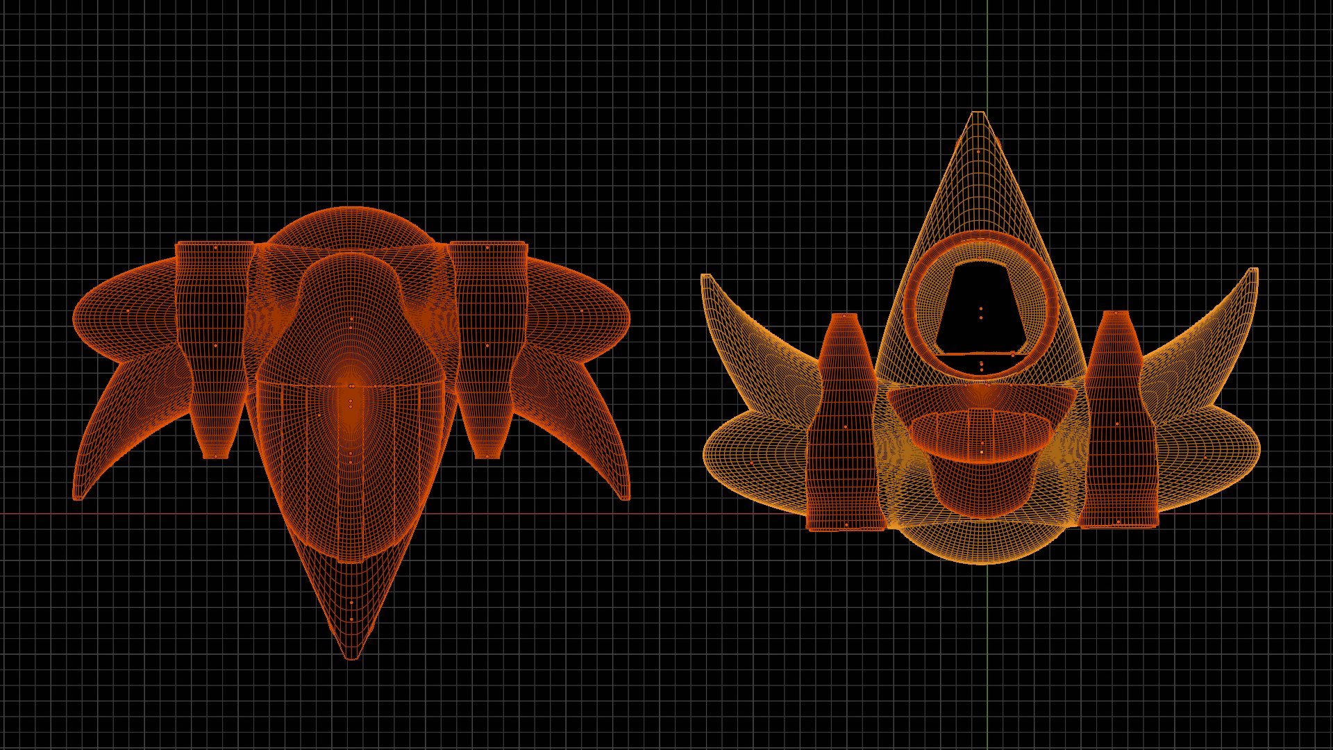 3D Retro-futuristic Single Fighter Space Ship - TurboSquid 2262472